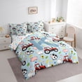Catabedysis Cartoon Monogram K 7-Piece King Bedding,Kawaii Farm Pig ...