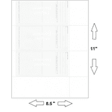 Computer Check Paper - Blank Personal Wallet Checks 3 on a Page ...