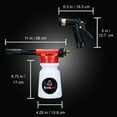 SudsLab F3 Foam Gun for Car and Home Cleaning, Adjustable Foam Nozzle ...
