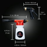 SudsLab F3 Foam Gun for Car and Home Cleaning, Adjustable Foam Nozzle ...