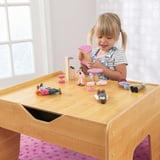 KidKraft Reversible Wooden Activity Table with 195 Building Bricks ...