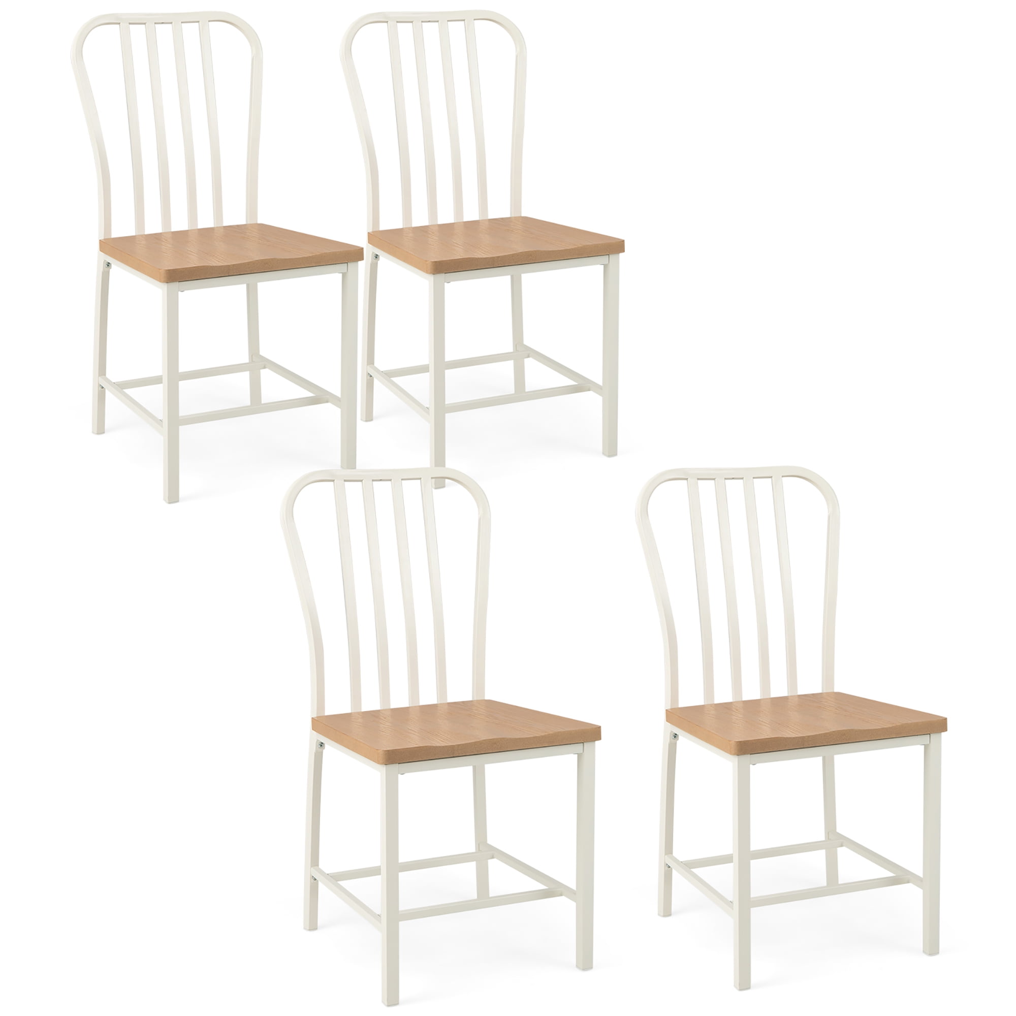 Click here for Gymax Dining Chair Set Of 4 Armless Spindle Back K... prices