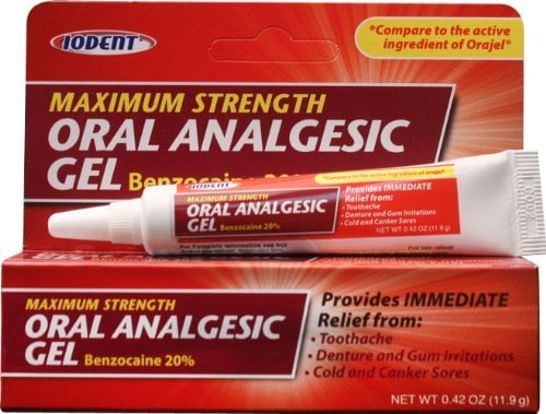 Iodent Max. Strength Oral Pain Relieving Gel, Bulk Case of 24 - Walmart.com