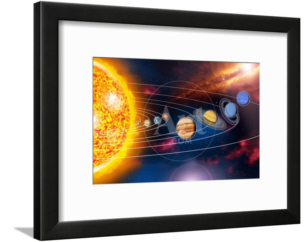 Solar System Planets, Framed Art Print Wall Art by Jose Antonio Sold by ...