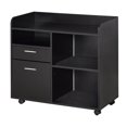 Vinsetto Small Office Shelf Furniture: Mobile File Cabinet with 2 ...