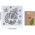 Large Conch Stencils 12x12 Inch Reusable Conch Shell Stencil Sea ...