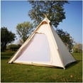 Been Younger Outdoor Cotton Canvas Waterproof Pyramid-Shaped Camping ...