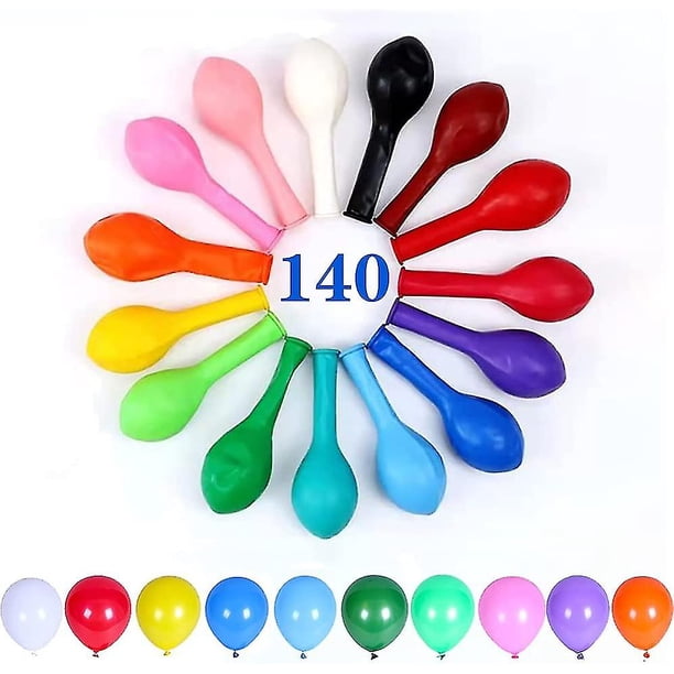 140 globos de 12 pulgadas, 10 tipos de globos de colores variados ...