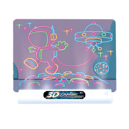 3D Fluorescent Drawing Board Early Educational Drawing Board Magical ...