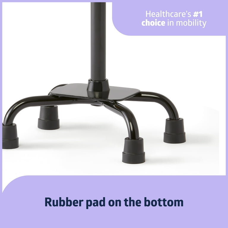 Equate Quad Cane Small Base Black Walmartcom Equate Quad Walking Cane