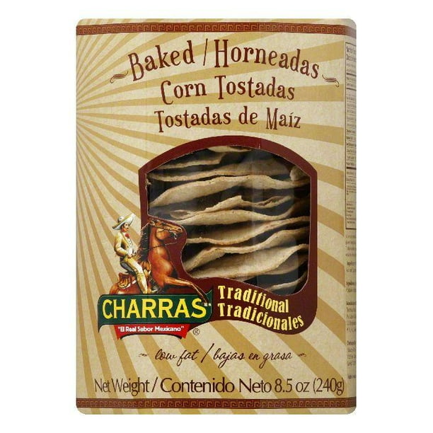 Charras Baked Corn Tostadas, 8.5 Oz (Pack of 8) - Walmart.com - Walmart.com