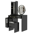 Ktaxon Dressing Table Set with 3-Color Lighted Mirror, Vanity Table ...