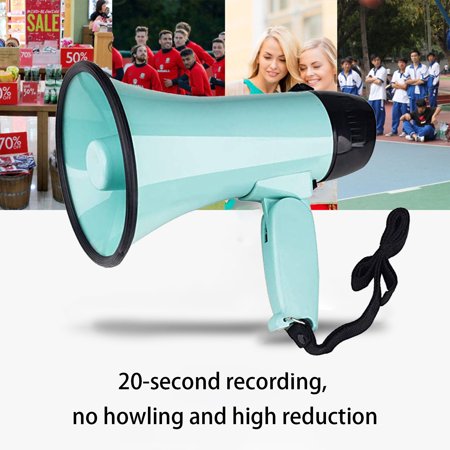 Handheld Megaphone 20W Foldable Megaphone Speaker with 20s Recording ...