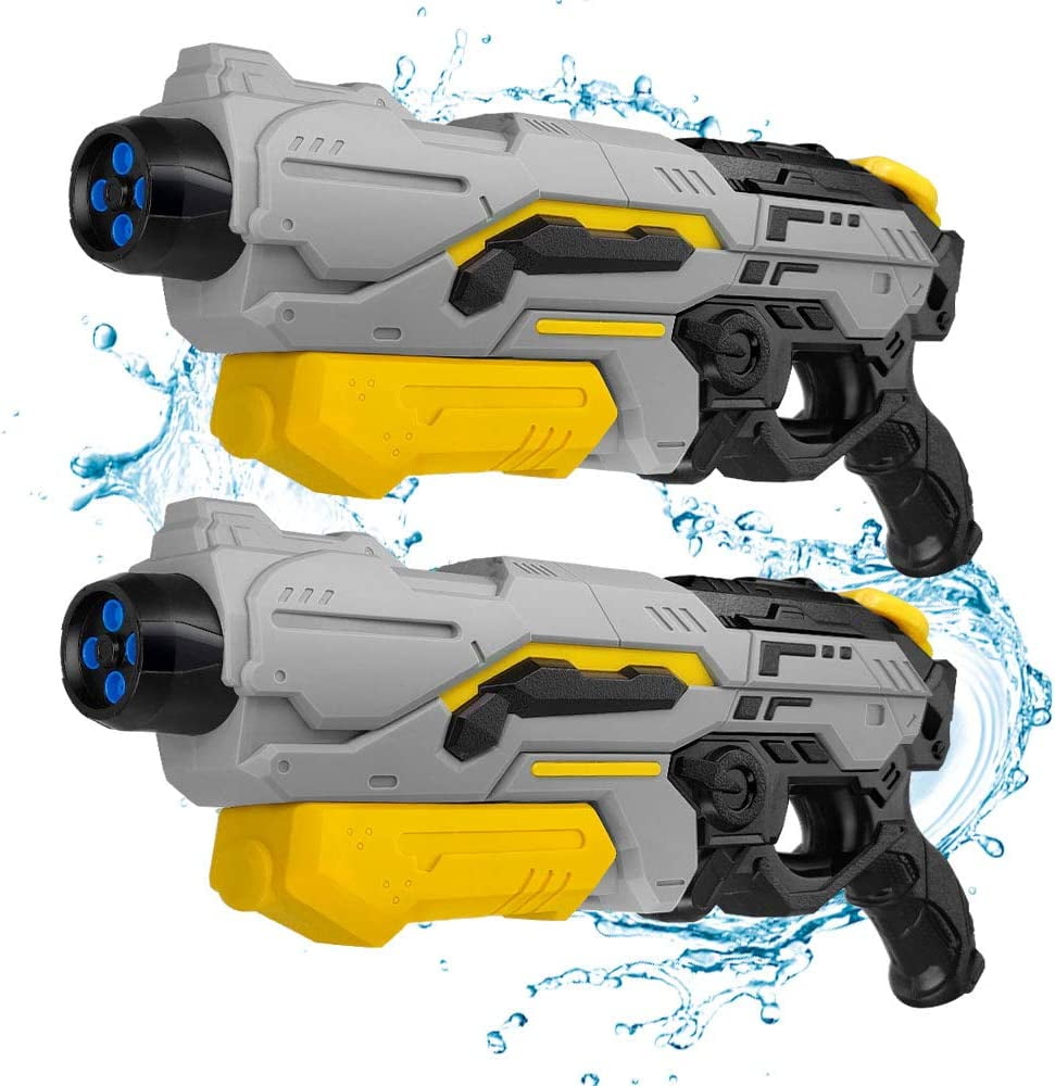 Set of Two Squirt Water Guns 1200 ml for Kids with Long Range Shooting ...
