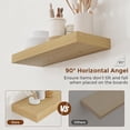 48 Inch Floating Shelves for Wall 8 Inch Deep Walnut Shelves Set of 2 ...