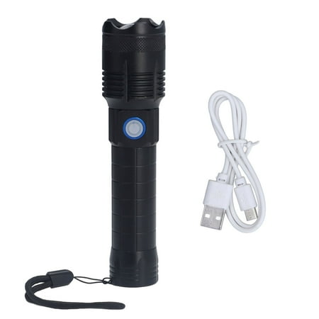 Emergency Flashlight,Flashlight 5000lm P160 Rechargeable Bright Flash ...