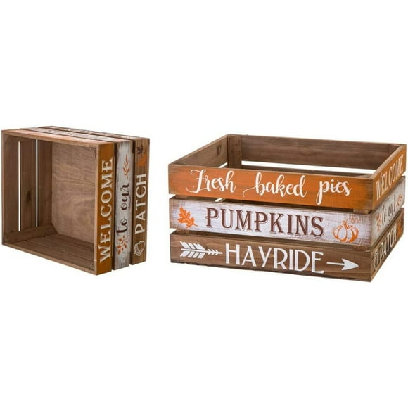 Wood Crate Gift Box