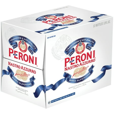 Peroni Nastro Azzurro Beer, 12 pack, 12 fl oz - Walmart.com