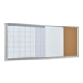 Free Shipping! Magnetic Calendar Combo Board, 48 x 18, Aluminum Frame ...