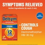 Delsym Adult 12 Hour Cough Relief Liquid Medicine, #1 Pharmacist ...