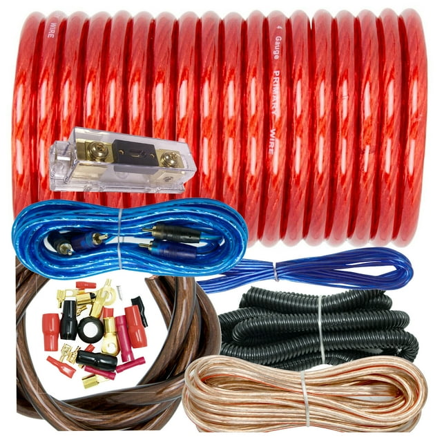 3200W 4 Gauge Amp Kit Amplifier Install Wiring Complete 4 Ga ...