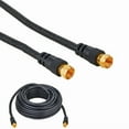 2 Pcs 6Ft Rg6 Dual Coaxial Cable Extension Digital Antenna Black Tv ...