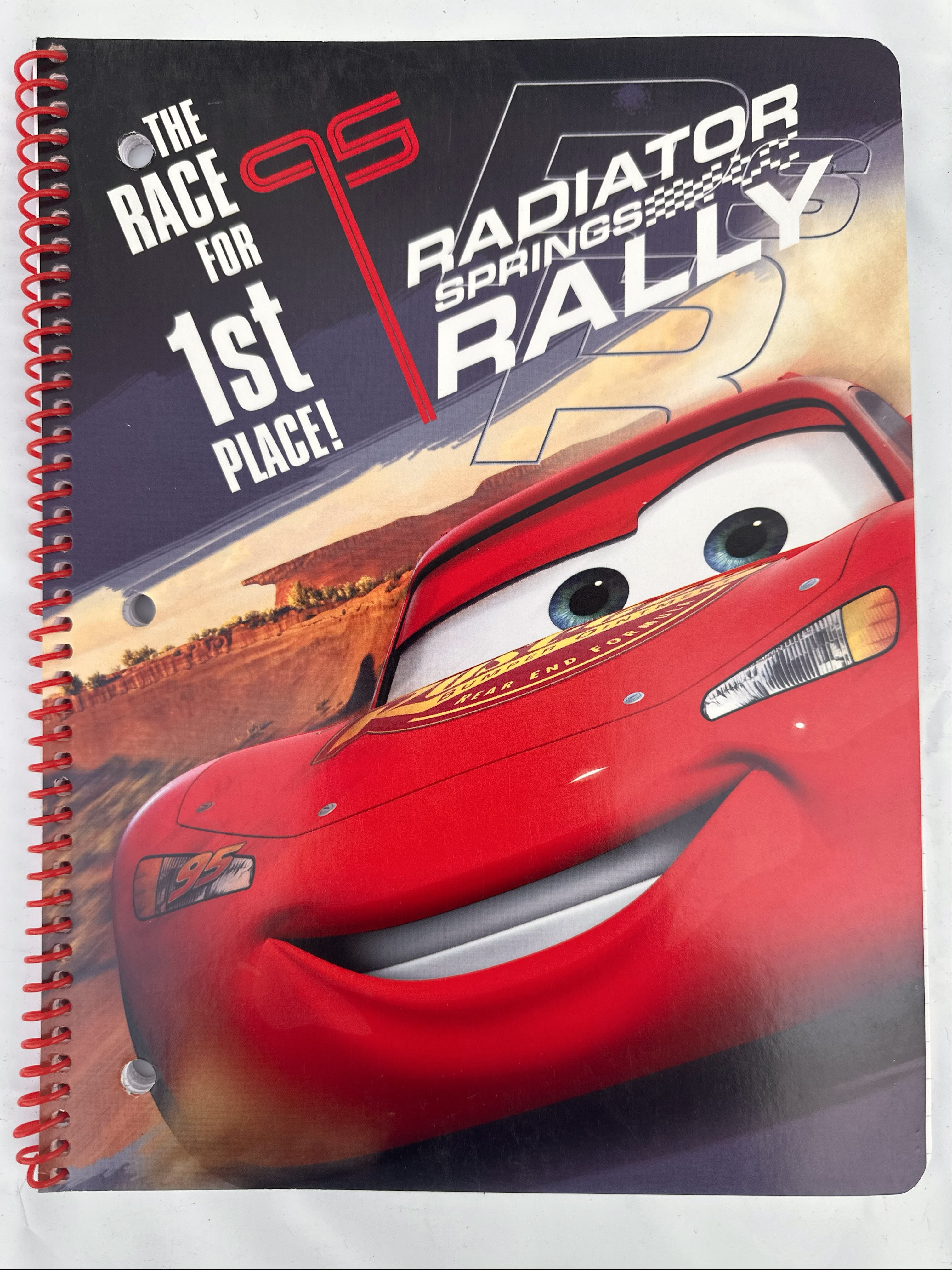 Disney Cars Notebook - Mcqueen Spiral Notebook Radiator Rally - Walmart.com
