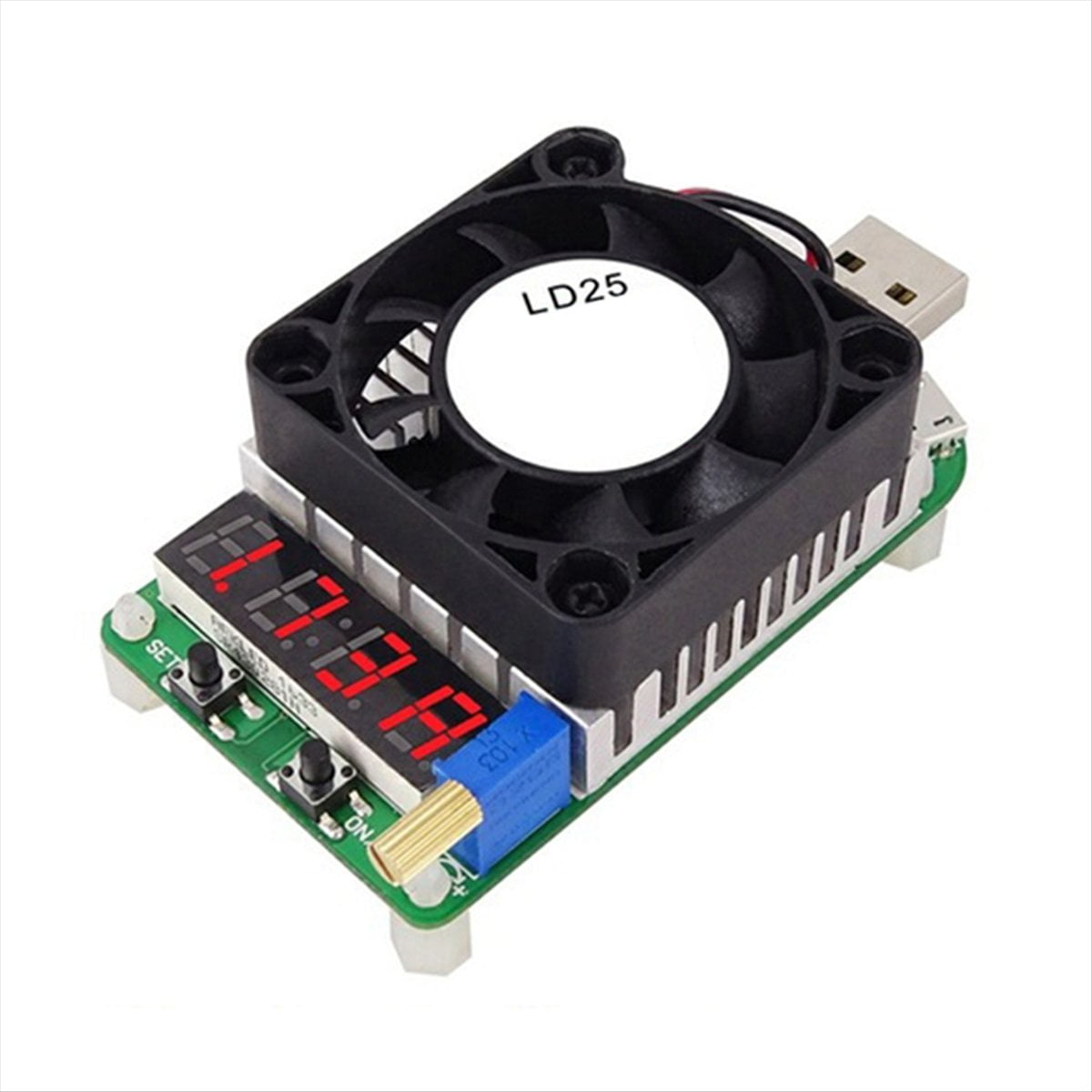 Probador de Carga Electrónico USB, Medidor de Voltaje y Corriente ...