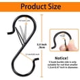 S Hooks for Hanging with Safety Buckle, Heavy Duty Metal S Shaped Hooks ...