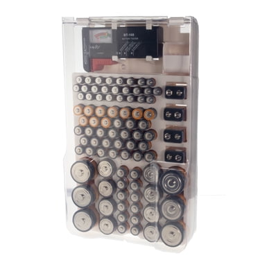 Uxcell Plastic Storage Battery Box Case for 2 x 26650 Batteries ...