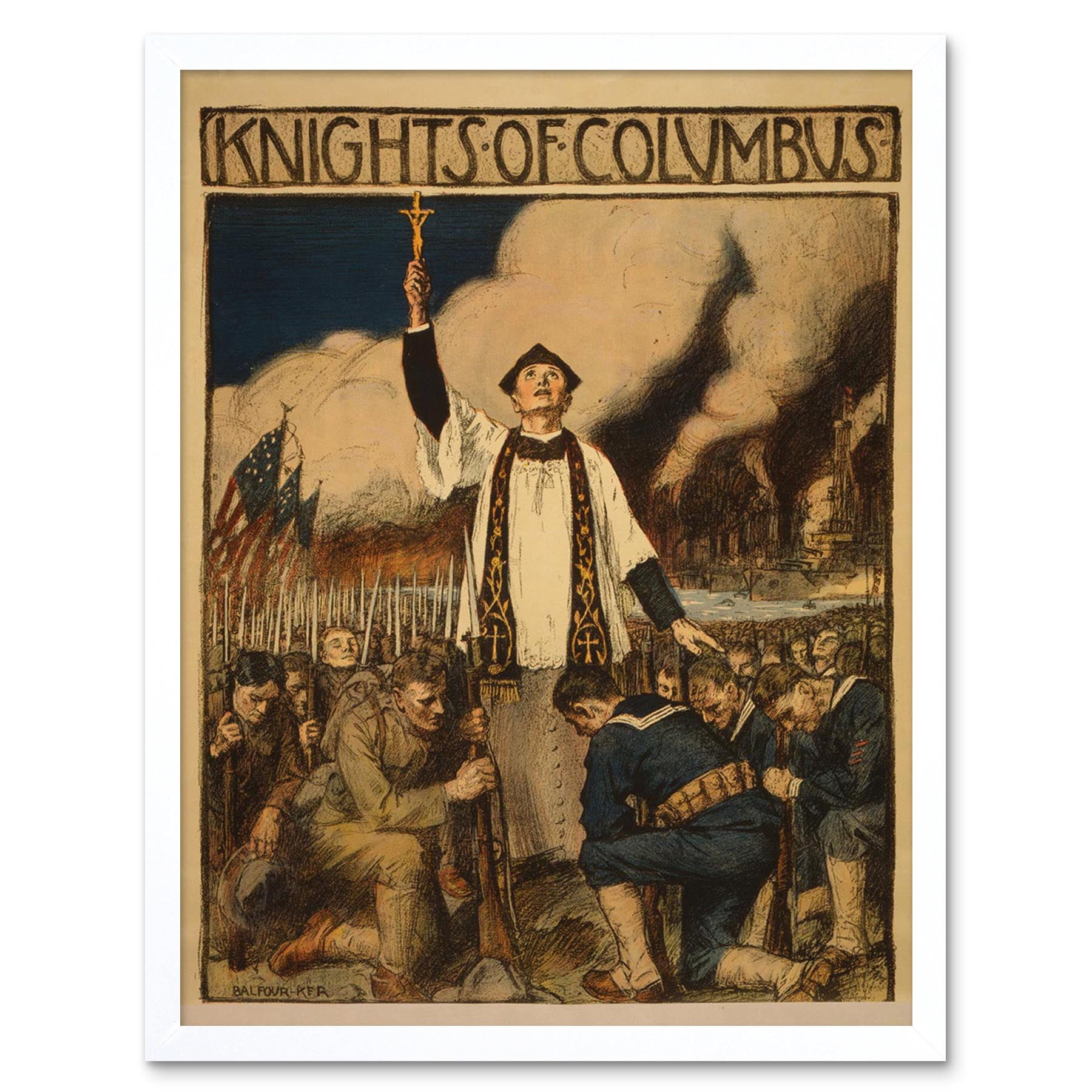 Knights of Columbus Catholic Society WWII War USA Charity Unity ...