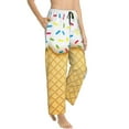 Xecao White Ice Cream Women's Straight Lounge Pajama Pants: The Epitome ...