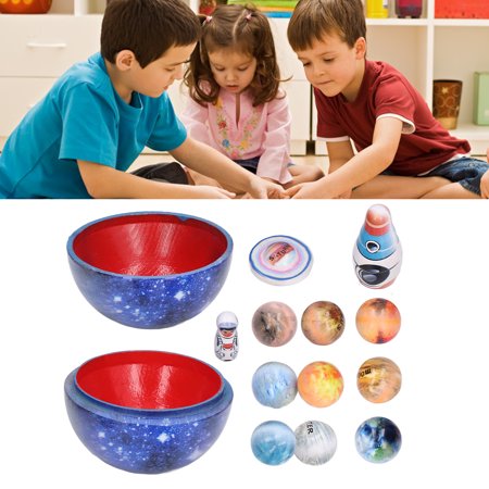 Octpeak Wooden Solar System Toy Colorful 9 Planets Model Set Astronomy ...