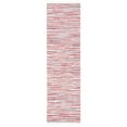 SAFAVIEH Rag Elena Striped Cotton Runner Rug, Red/Multi, 2'3" x 8 ...