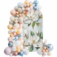 7.2FT Arch Backdrop Covers, Country Flowers Wedding Arch Cover Stretchy ...