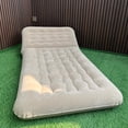 Triangular Backrest Inflatable Sofa Bed - Portable Lazy Mattress for ...