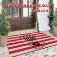 4th of July Independence Day USA Letter Coir Doormat Red White Blue ...