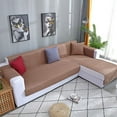 L Shaped Sofa Slipcover, Reversible Sectional Couch & Chaise Lounge ...