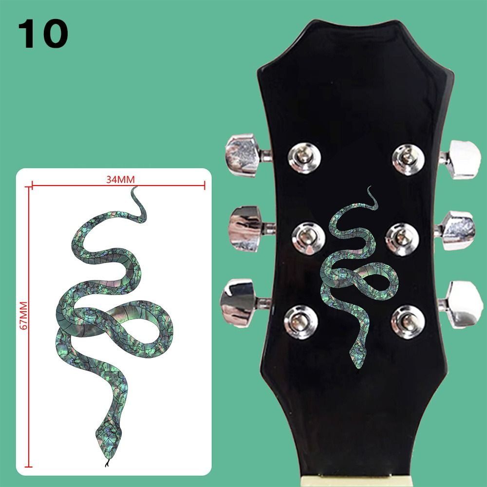 New PVC Sticker Novelty DIY Personalise Guitar Headstock Decal Guitar ...