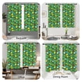 Alien and Pizza Bright Green Pattern Blackout Curtains,Triple Weaved ...