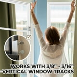 Sliding Window Locks, 4-Pack – No-Drill, Fits Vertical & Horizontal ...