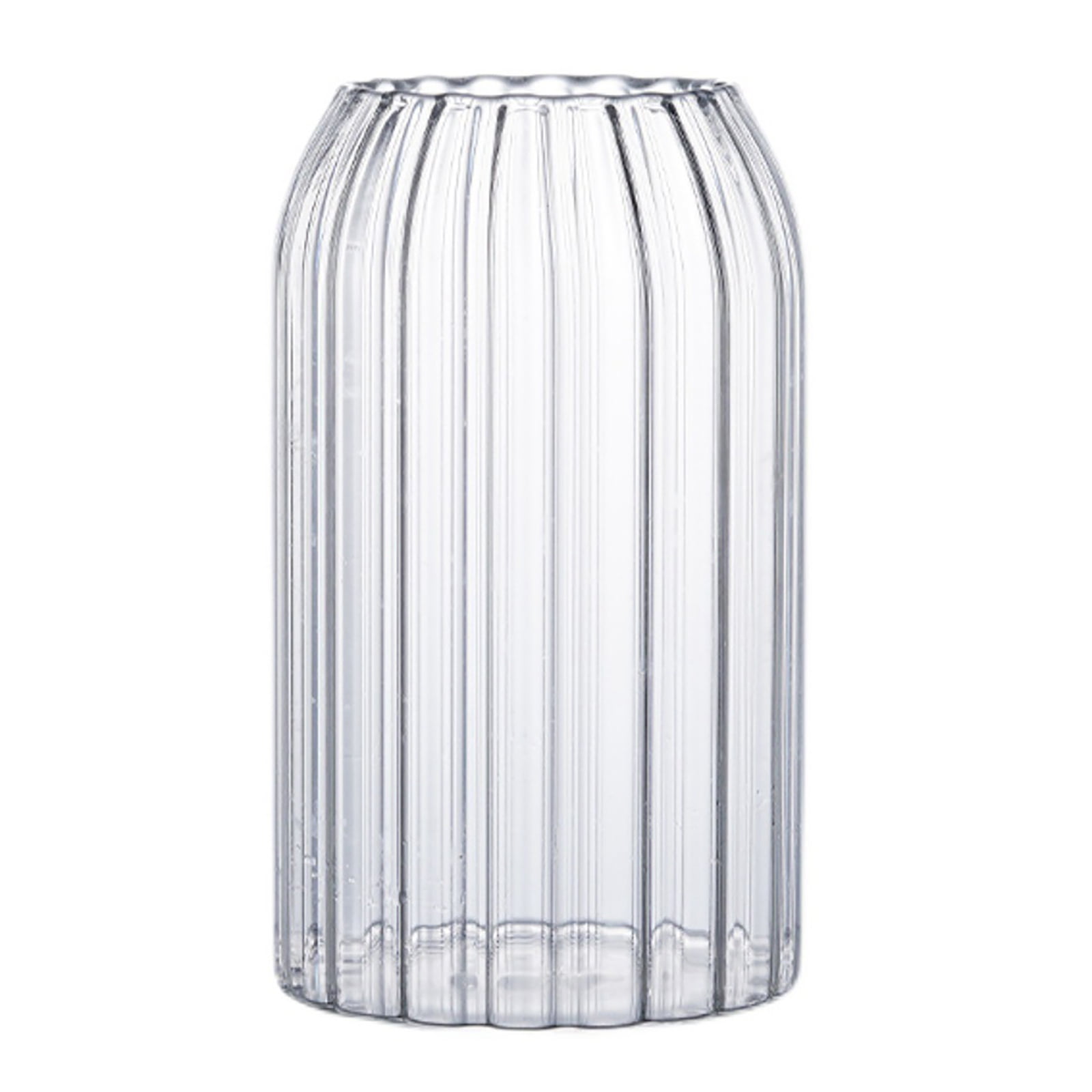 Ribbed Glassware Drinking Glasses, Ripple Glass Cups Gourd Shape Iced ...