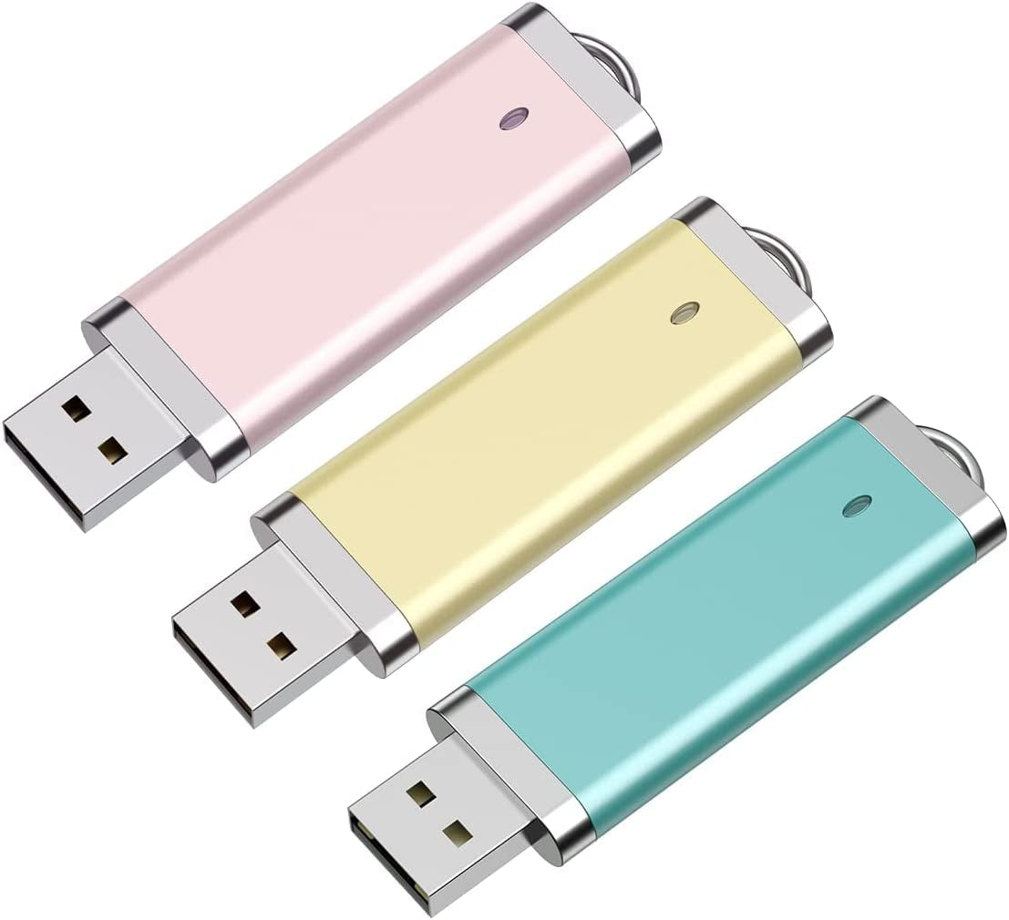 3 Pack 64GB Flash Drive TOPESEL USB 2.0 Thumb Drive Flash Drives Pack ...