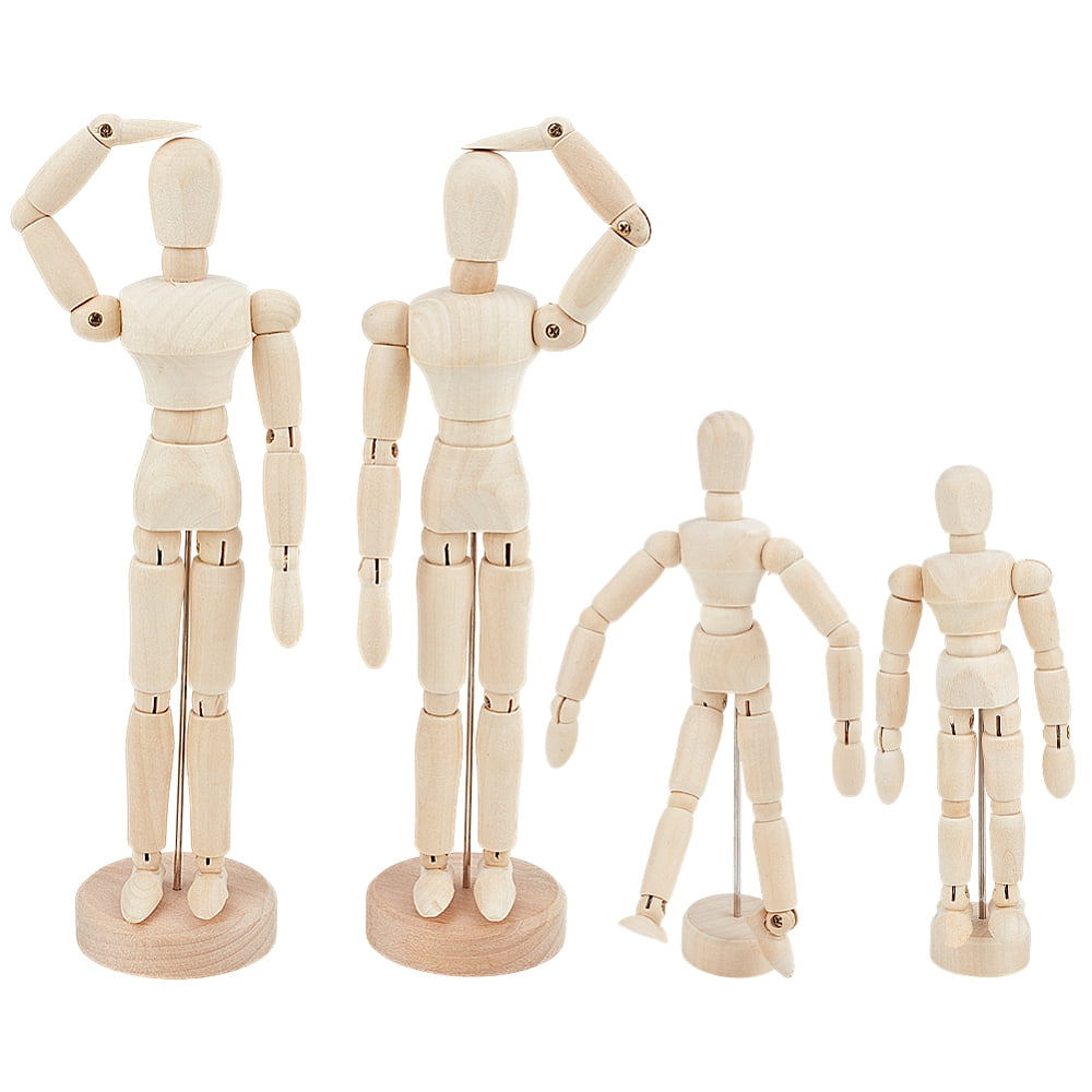 Click here for Nobrand 4pcs Wooden Joint Model Wood Figure Artist... prices