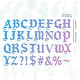 Gothic Font Lettering Stencils Old English Font Stainless Steel ...