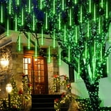 Meteor Shower Rain Lights, 8 Tube 288 LED Waterproof Icicle Snow Fall ...