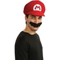 Super Mario Brothers Cosplay Character Cap: Kids Hat and Mustache ...
