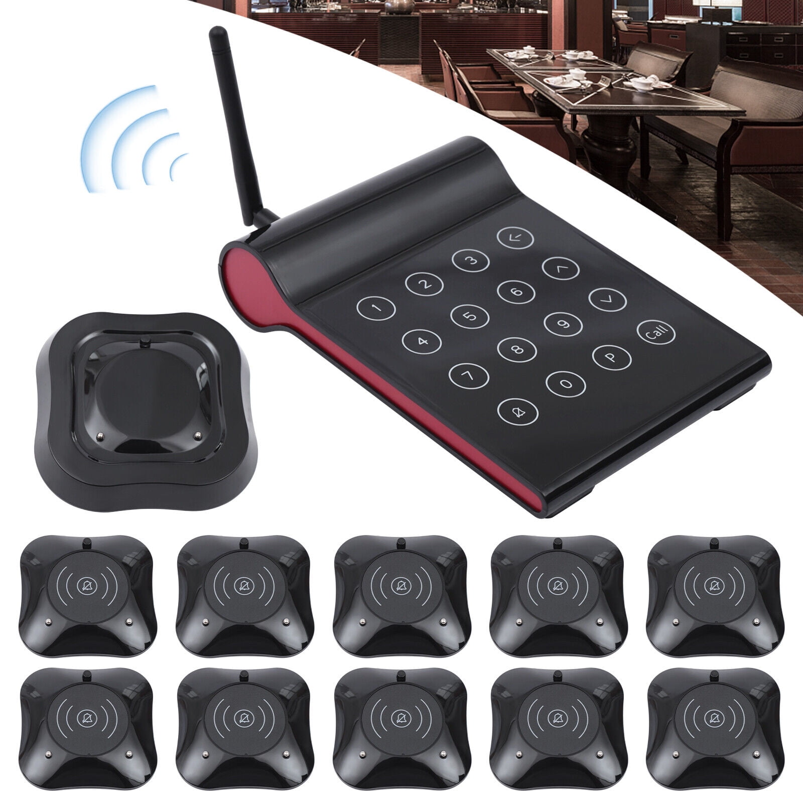 TOOL1SHOoo Restaurant Pager System,Buzzers for Restaurant Long Range ...