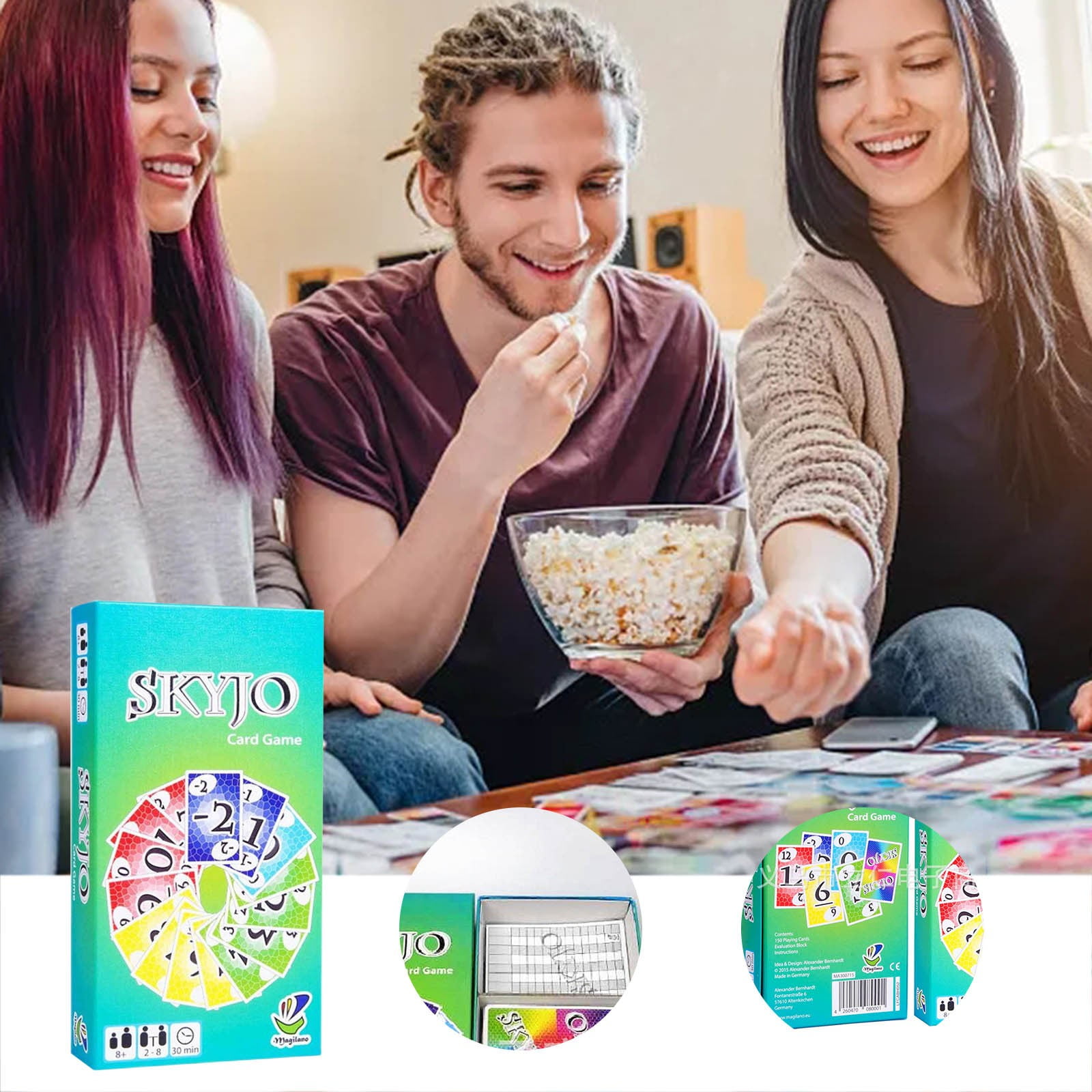 Click here for Knfateqvedg Skyjo Card Game The Entertaining Board... prices