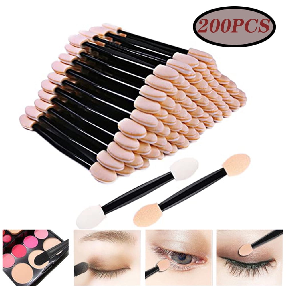 Dicasser 200 Pack Eyeshadow Applicators, Disposable Eyeshadow Sponge ...